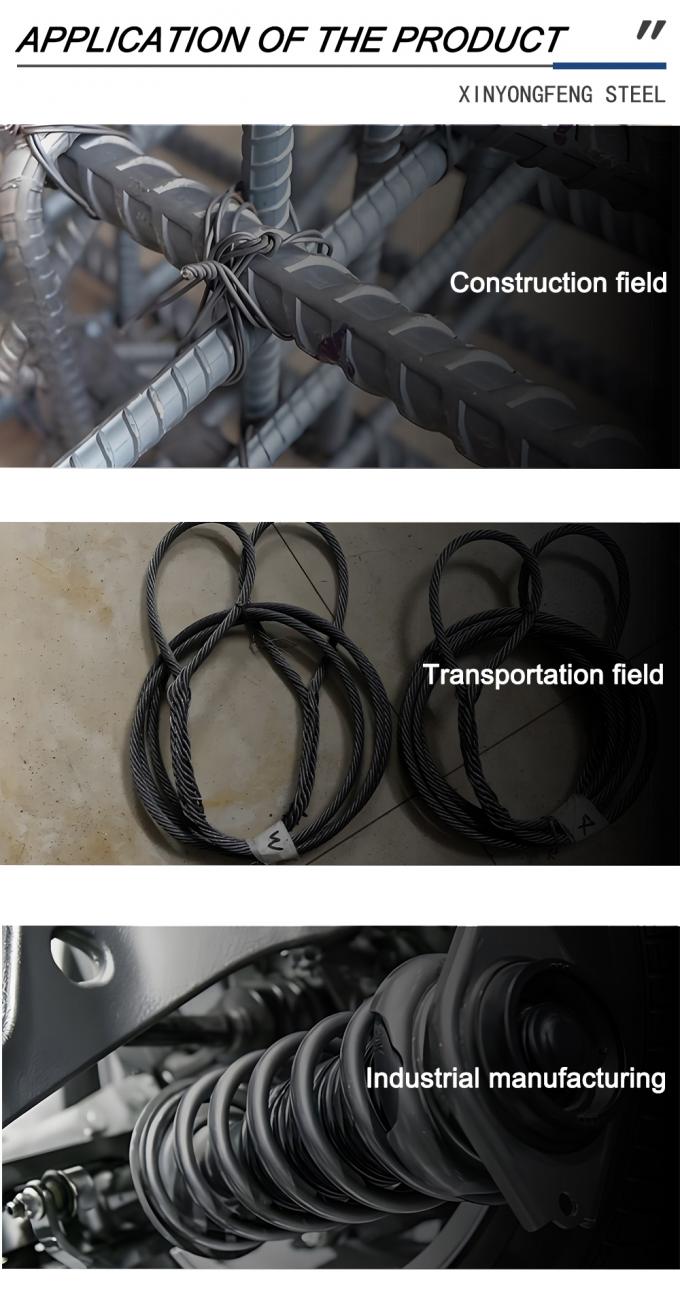5.5mm Galvanized Steel Wire Rope Nylon PA12 Coated Galvanized Iron Wire